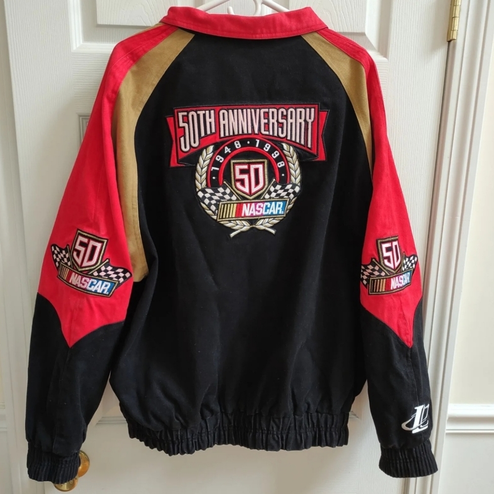 Nascar 50th Anniversary Racing Jacket Men's Xl - Gem
